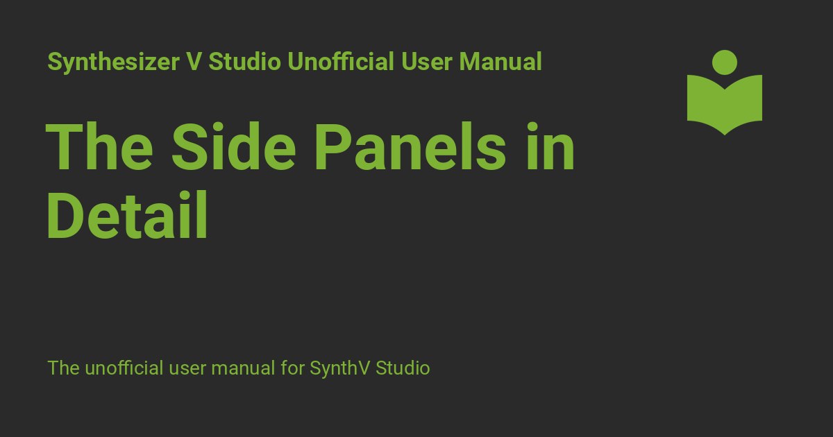 The Side Panels in Detail - Synthesizer V Studio Unofficial User Manual